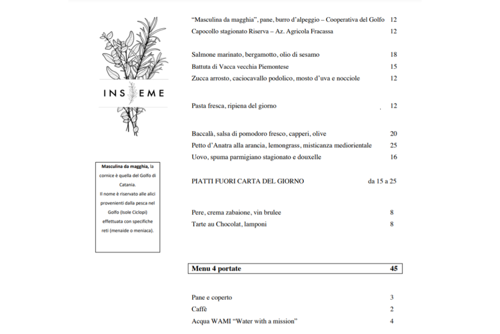 A cena da Insieme Restaurant a Milano: recensione - Milan Foodie Insider